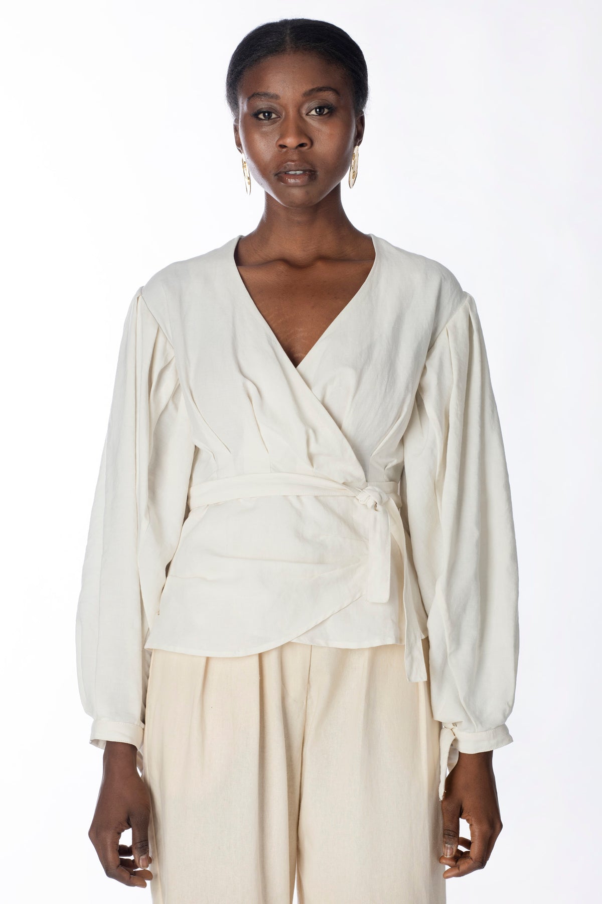 Wrap blouse store